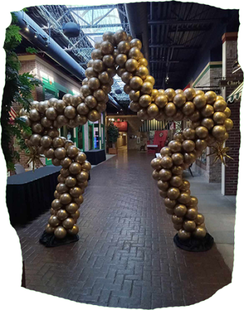 Gold Star Arch | GetaBalloon.com